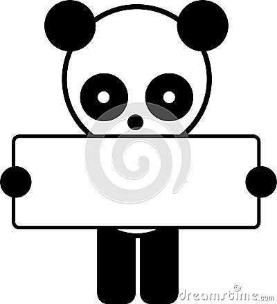 Panda Bear Cute Animal Number Two with Cartoon Baby Illustration Stock ...