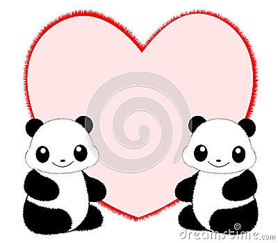 Panda Frame / Border Cartoon Vector | CartoonDealer.com #22690631