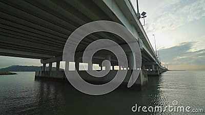 Panning Architecture Penang Second Bridge Stock Footage - Video of ...