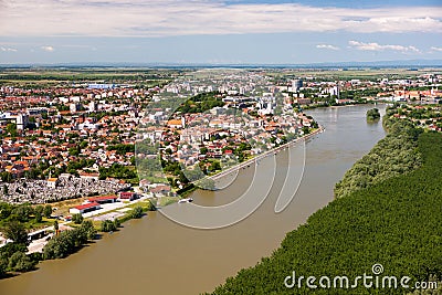 Panorama Of The City Of The Osijek Stock Photo - Image: 40047697