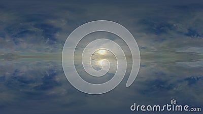 360 Panorama Spherical Vr Clouds, Timelapse Sky View Cloudy Nature ...