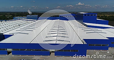 Panoramic View of the Modern Construction of the Factory, Construction ...