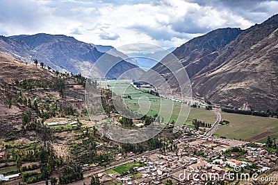 Views Of The Sacred Valley From Mirador De Taray. Pisac, Cusco, Peru ...