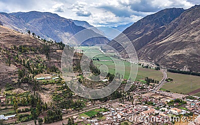 Views Of The Sacred Valley From Mirador De Taray. Pisac, Cusco, Peru ...