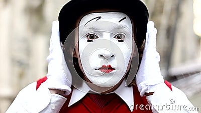 Pantomime in Paris stock video. Video von verfassung - 52486667