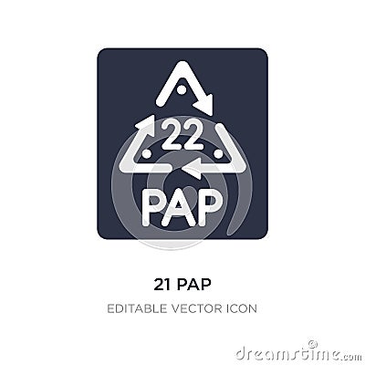 21 Pap Icon On White Background. Simple Element Illustration From UI ...