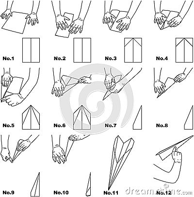 Paper airplane take off stock vector. Illustration of runway - 61538591