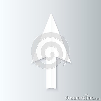Paper Arrow Cursor. Vector Illustration | CartoonDealer.com #32564640