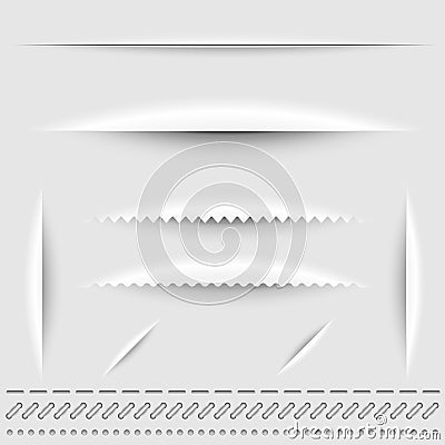 Paper Dividers Template. Royalty-Free Stock Image | CartoonDealer.com ...