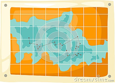Paper Map Vector Illustration | CartoonDealer.com #25672670