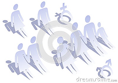 Paper People, Vector Royalty Free Stock Photo - Image: 22314625