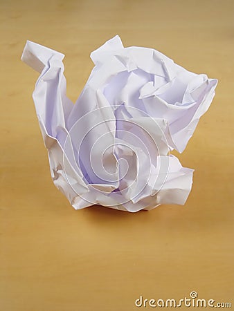 Paper Wad On Desk Stock Image | CartoonDealer.com #189541