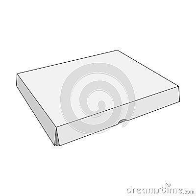 Paper White Vector Box Template | CartoonDealer.com #93149888