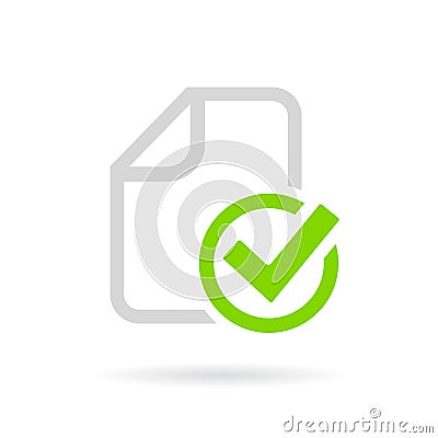 Paperwork Completed Vector Pictogram | CartoonDealer.com #104131692