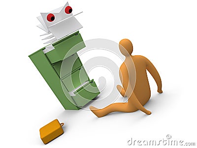 Paperwork Monster #2 Royalty-Free Stock Photo | CartoonDealer.com #1400223