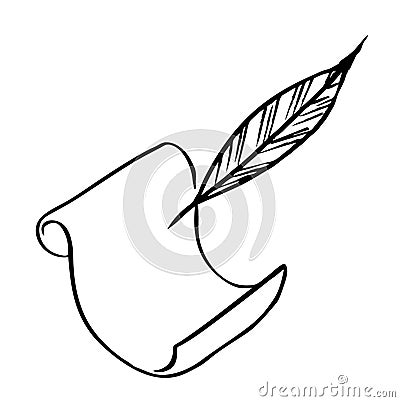 Papier Mit Feder Stockbild - Bild: 11588261