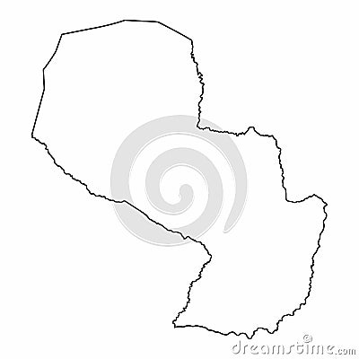 Paraguay Outline Map Stock Photography | CartoonDealer.com #180272492