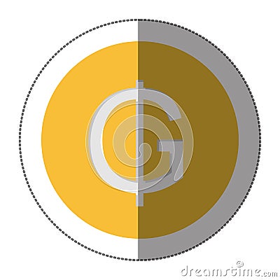 Paraguayan Guarani Currency Symbol Icon Royalty-Free Cartoon ...