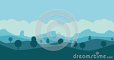 Cartoon Style Hill Hill Background Animation Video Stock Video - Video ...