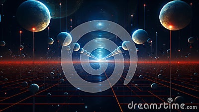 Parallel Universes, Multiverse Background Royalty-Free Stock ...