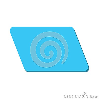 Parallelogram 2D Basic Shape Vector Illustration, Jajar Genjang Or ...