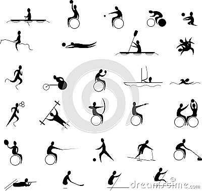 Paralympic Games Set Stock Photography - Image: 28587712