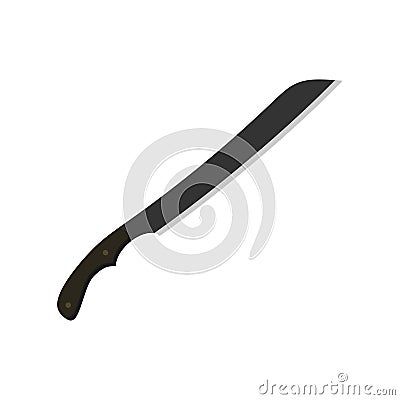 Parang Machete Flat Design Vector Illustration Isolated On White ...