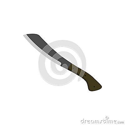 Parang Machete Flat Design Vector Illustration Isolated On White ...