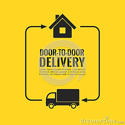 Parcel Delivery Service, Vector Poster | CartoonDealer.com #212954545