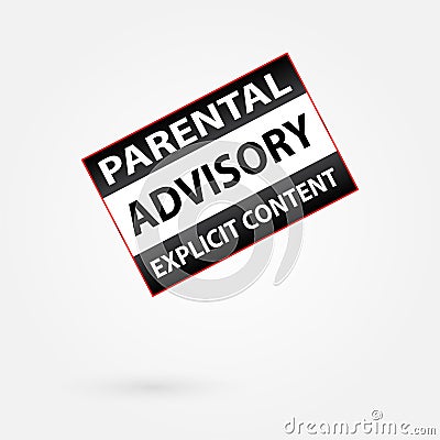 Parental Advisory Explicit Content Warning Royalty Free Stock Image ...