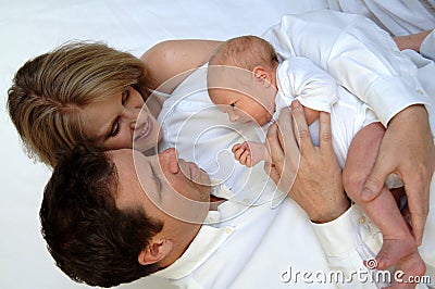 Parents With Newborn Baby Stock Photography - Image: 2396992
