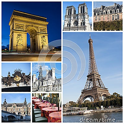 Paris-Collage Lizenzfreies Stockfoto - Bild: 28235055