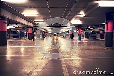 Parking Lot Inside The Building Stock Images - Image: 26944024