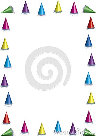 Party Hat Border Royalty Free Stock Images - Image: 2998069