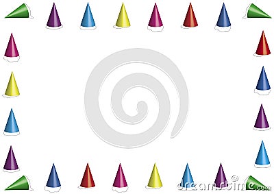 Party Hat Border Horizontal Stock Images - Image: 6655084