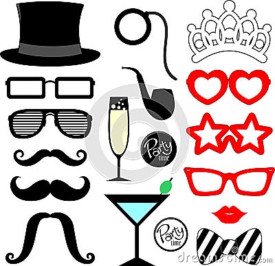 Party Props Cartoon Vector | CartoonDealer.com #43612637