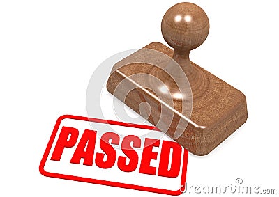 Passed Word On Wooden Stamp Stock Photo - Image: 31329500