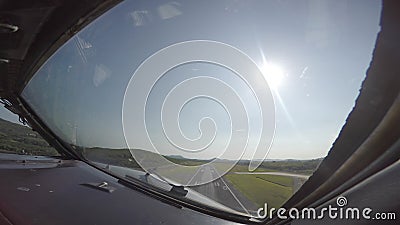 Passenger Airliner Taking Off from Cockpit Stock Video - Video of ...