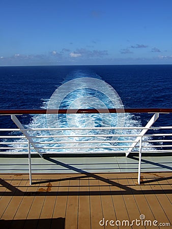 Passenger Cruise Ship Back View Stock Images - Image: 12758294
