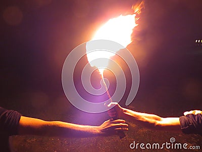 Passing The Torch Stock Photo - Image: 54947793