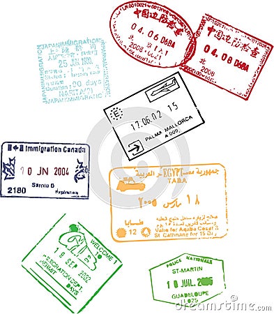 Passport Stamps Stock Images - Image: 5918944