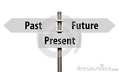 Past, Present And Future Sign Stock Images - Image: 25246144