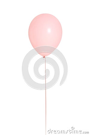 Pastel Pink Balloon Isolated Stock Photo - Image: 53726916
