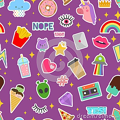 Patch Stickers Vector Sticky Patching Badge Or Embroidery For Patchwork ...