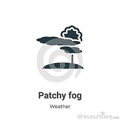 Patchy Fog Vector Icon On White Background. Flat Vector Patchy Fog Icon ...
