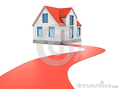 Pathway To Home Royalty-Free Illustration | CartoonDealer.com #78654309