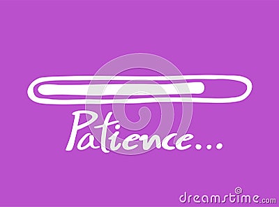 Patience Bar Draw Vector Illustration | CartoonDealer.com #147213642