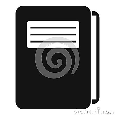 Patient Folder Icon, Simple Style Cartoon Vector | CartoonDealer.com ...