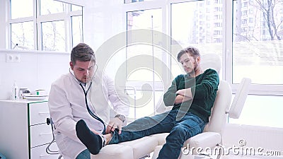 Patient at the Reception of an Incompetent Doctor Stock Footage - Video ...