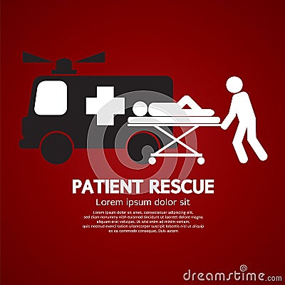 Patient Rescue Symbol Stock Vector - Image: 54822177